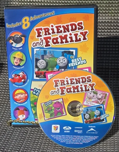 FRIENDS AND FAMILY (DVD) Thomas~Angelina~Barney~Timmy Time~Kipper~Roary ...