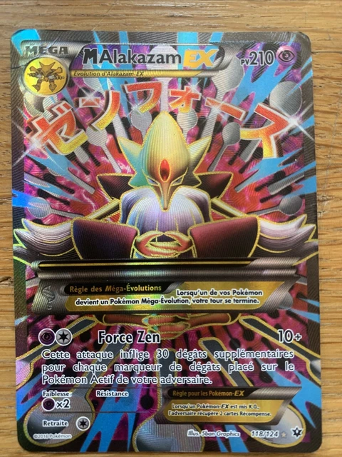 CARTE POKÉMON MEGA ALAKAZAM EX 118/124 - XY10 Impact Des Destins Blocs ...