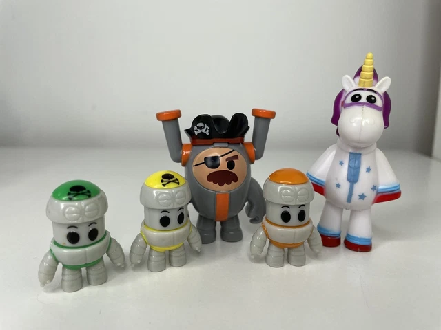 GO JETTERS FIGUREN Set Ubercorn Souvenir Selfie Cbeebies Glitch Grimbot ...