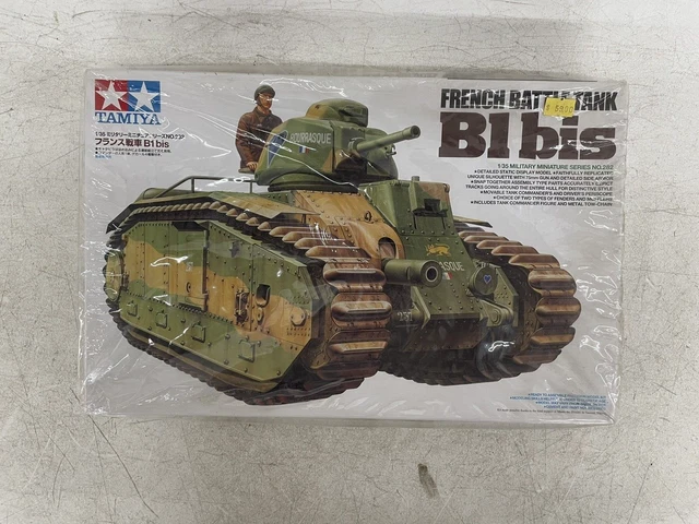 TAMIYA 1:35 FRENCH Battle Tank B1 Bis Plastic Model Kit 35282 - sealed ...