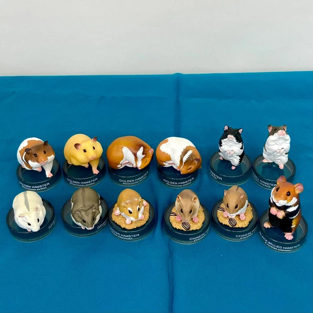 JAPAN VINTAGE KAIYODO 12 Hamster Figures Complete Set Detailed Pre-Owned £30.84 - PicClick UK