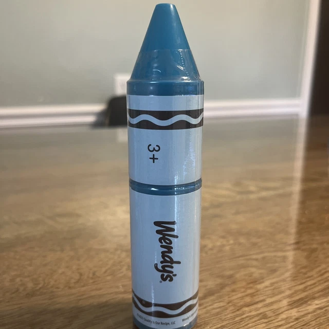 2024 NEW WENDYS Kids Meal BLUE GREEN Crayola Crayon Activity Toy Sealed ...