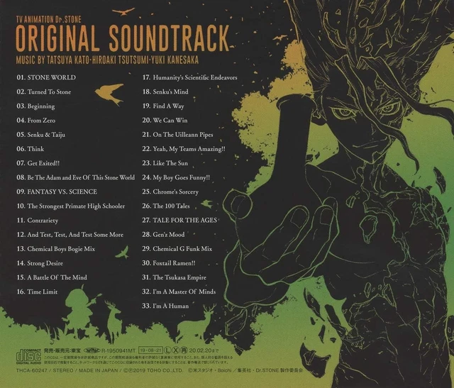 KATO TATSUYA.TSUTSUMI HIRO Tv Animation Dr.Stone Original Soundtrack (CD) £31.16 - PicClick UK