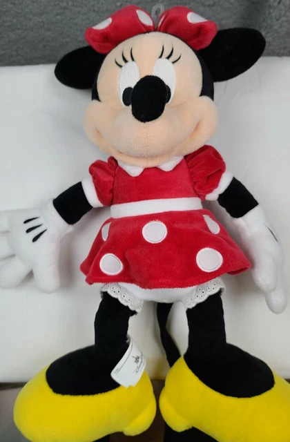 Disney Minnie Mouse 19” Plush Red Polka Dot Dress Toy Doll £9 31