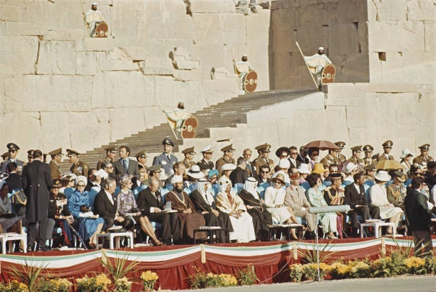 THE SHAH OF Iran Mohammad Reza Pahlavi in St Moritz 1976 Switzerla- Old ...
