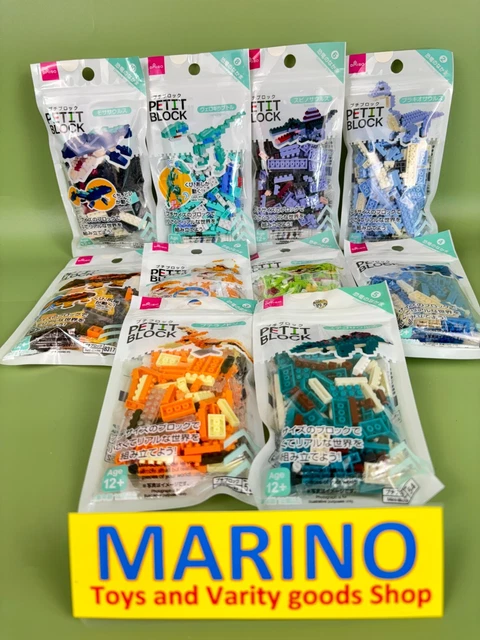 DAISO MINI BLOCKS dinosaur series Petit block Set Of 10 Set Japan $15. ...