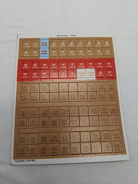 THE WARGAMER MACARTHUR The Road To Bataan Token Sheet £6.21 - PicClick UK