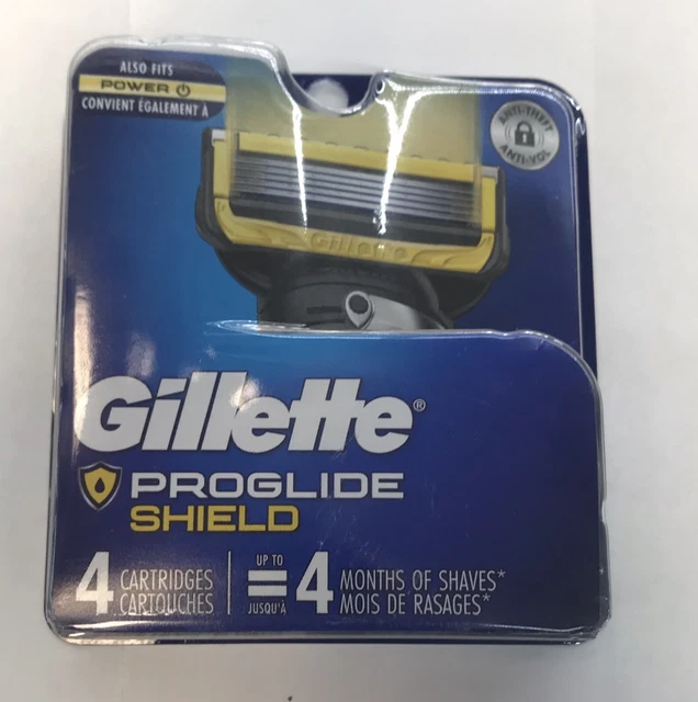 GILLETTE PROGLIDE SHIELD Men's Razor Blades 4 Count 91291961 $17.99 ...