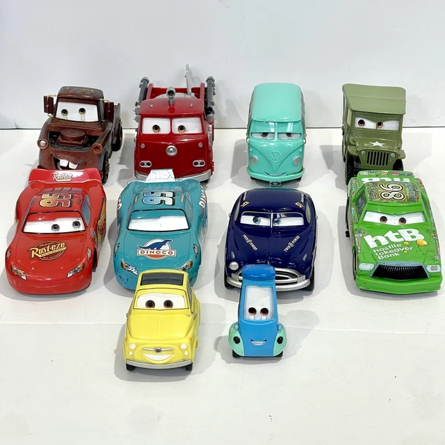 DISNEY STORE EXCLUSIVE Pixar CARS 6” Talking Moving Eyes 2006, Set Of ...