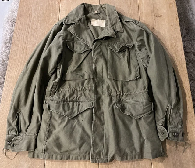 ORIGINAL M43 FIELD Jacket Coat OD M1943 34R World War II WW2 US Army ...