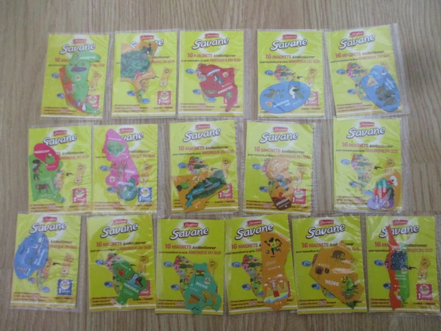 LOT 16 MAGNETS aimants brossard série complète amérique du nord neuve ...