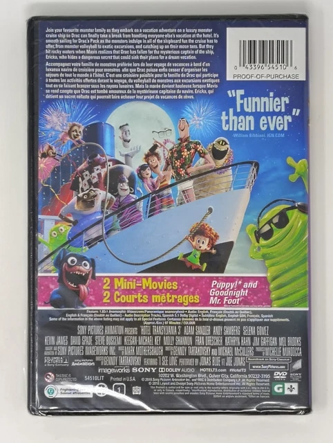 HOTEL TRANSYLVANIA 3 (DVD, 2018 English, French) $11.49 - PicClick CA