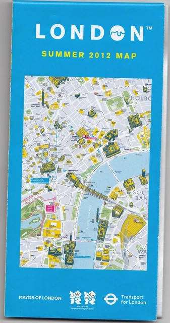 (BX) LONDON OLYMPIC Games 2012 Summer Souvenir Map £2.66 - PicClick UK
