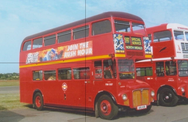 COLOUR BUS PHOTO Uas430 London Transport Photograph Picture Routemaster ...
