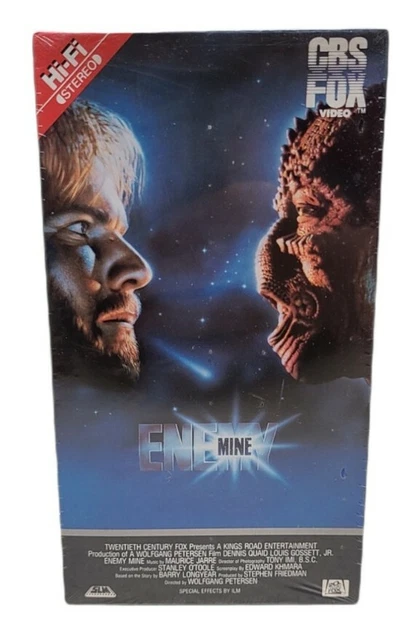 VHS ENEMY MINE NM 1986 CBS/FOX Dennis Quaid / Louis Gossett Jr - SEALED ...