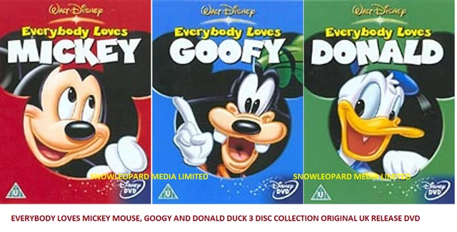 EVERYBODY LOVES DONALD Duck Goofy Micky Mickey Mouse Disney DVD Movie ...