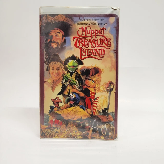 MUPPET TREASURE ISLAND Klappschale VHS Band Walt Disney Jim Henson ...