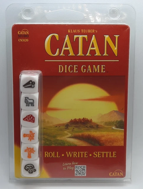 CATAN DICE GAME By Klaus Teuber's CN3120 Roll Write Settle $11.99 ...