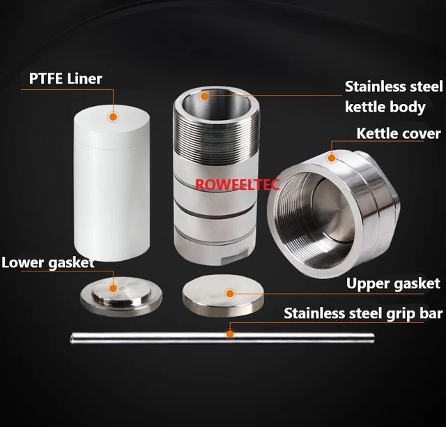 HYDROTHERMAL AUTOCLAVE REACTOR + PTFE Chamber Hydrothermal Synthesis ...