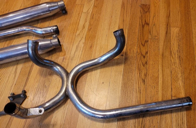 HARLEY XLCR EXHAUST Header X Pipe Cafe Racer Sportster Ironhead Head ...