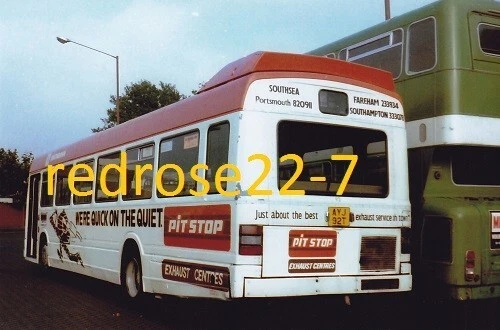 BUS PHOTO SOUTHDOWN Leyland National AYJ 92T Pit Stop Advert Rear View ...