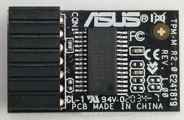 ASUS TPM-M R2.0 Trusted Platform Module Module Windows 11 Ready ... ASUS TPM-M R2.0 Trusted Platform Module Module Windows 11 Ready ...