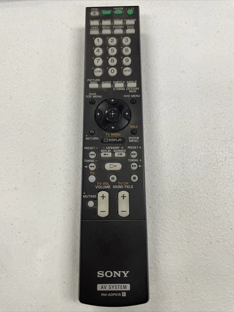 GENUINE SONY RM-ADP015 Remote Control for DAVHDX500, DAVHDX501W ...