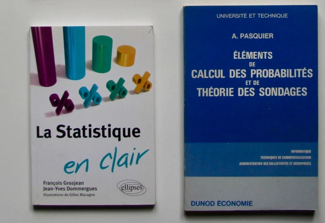 MATHÉMATIQUES PROBABILITÉS THÉORIE des sondages Dunod économie EUR 35 ...