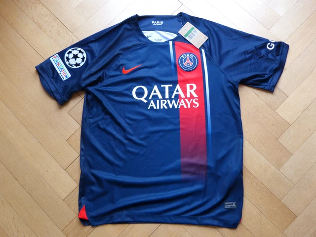 MAGLIA PSG PARIS Saint-Germain Kylian Mbappé Champions League NUOVA EUR ...