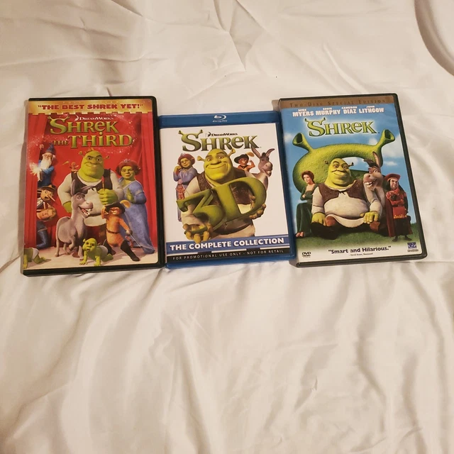 SHREK DVD LOT - Shrek 1, Shrek 2, Shrek The Third, Shrek 3D £22.61 ...