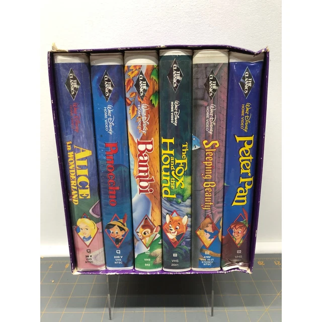 VINTAGE 1986 WALT Disney Black Diamond VHS Box Set Rare Walt Disney ...