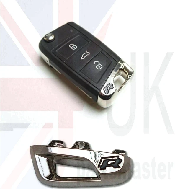 VW GOLF MK7 2013-2016 New Genuine R Line Logo Key Top Cap Chrome ...