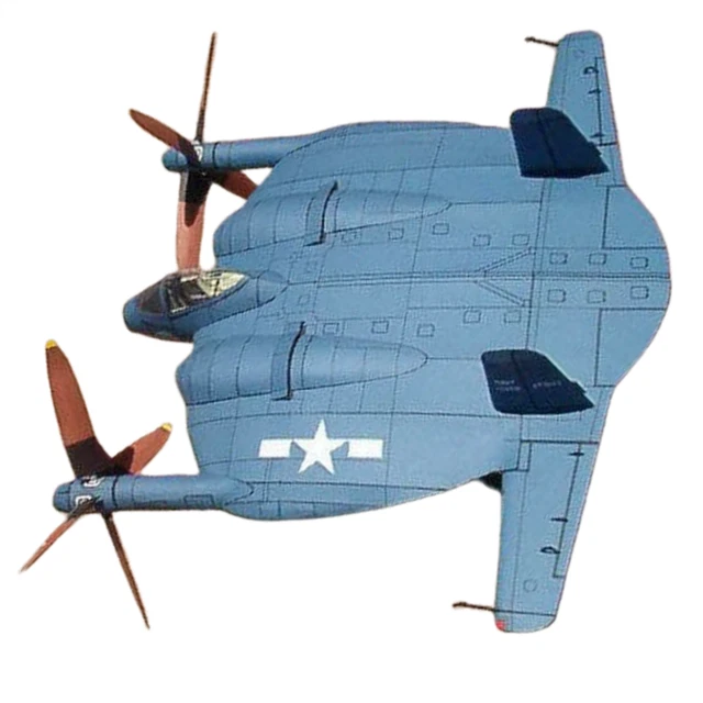 DIY 1:32 SCALE US XF5U-1 Flying Pancake Fighter Aircraft Paper Model ...