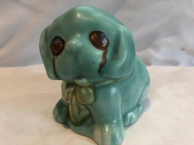 VINTAGE CROWN DEVON Turquoise Bonzo Dog, Rare Colour, Circa 1930's £23. ...