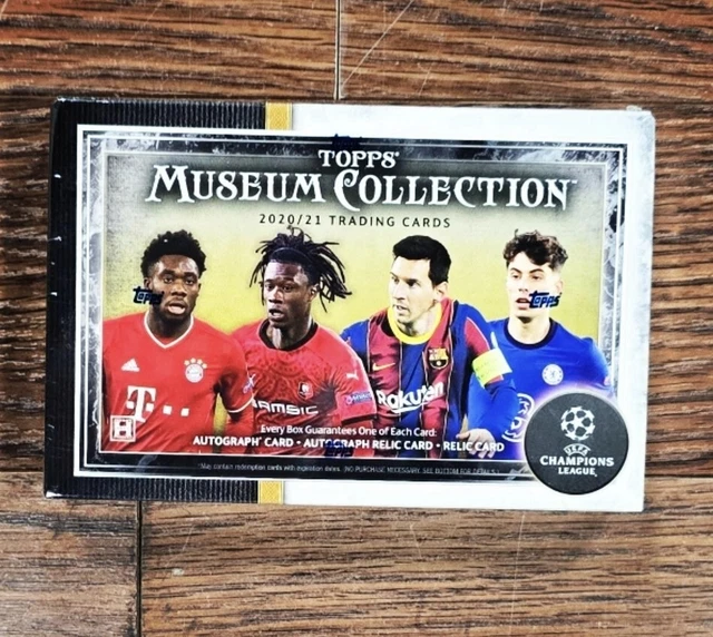 2020-21 TOPPS MUSEUM Collection Champions League Soccer Hobby Box (18 ...