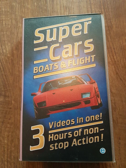 SUPER CARS, BOATS & Flights VHS Video Retro, Supplied by Gaming Squad £ ...