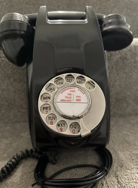 VINTAGE GPO 333 ‘Rams Head’ Wall Mounted Bakelite Rotary Dial Telephone ...