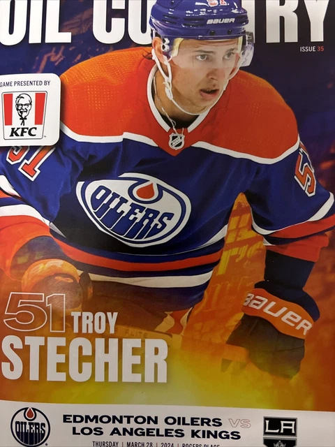 OIL COUNTRY MAR 28 2024 Oilers Vs La Kings Troy Stecher Connor McDavid ...