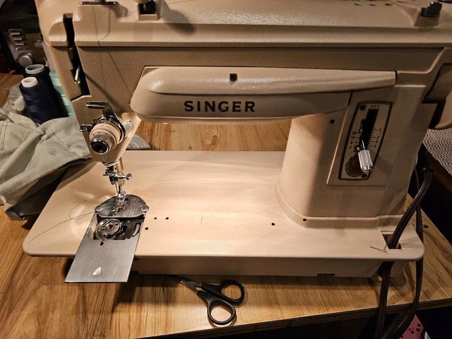 RARE SINGER SEWING Machine 414g Very Rare Vintage 1960s Gear Driven ...