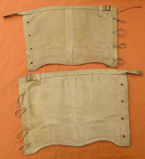 WW2 BRITISH ROYAL Navy Tall Webbing Gaiters, Size 3. 37 Pattern £24.99 ...