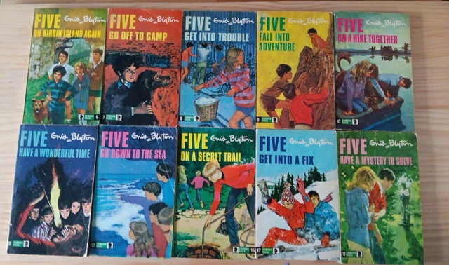 10 VINTAGE FAMOUS Five Books Enid Blyton 1960s/70s Knight Covers £9.99 ...