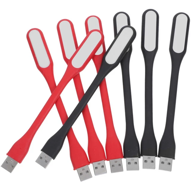 8PCS PORTABLE USB LED Reading Lamps Flexible Rubber Eye Care for Desk £ ...