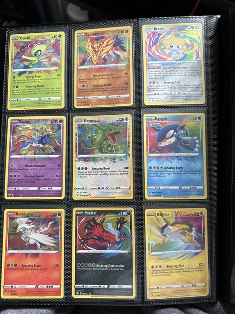 COMPLETE AMAZING RARE Full Set Pokémon Cards - All 9 Holo Rares Mint ...