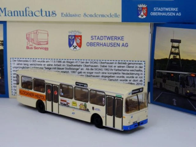 RIETZE STADTBUS MERCEDES-BENZ O 305 StOAG Oberhausen Kloeckner Heizöl ...