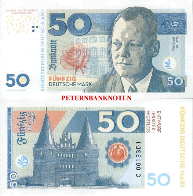 50 MARK WILLY Brand 2018 Fantasy -Note 613#19 Kassenfrisch.. EUR 1,99 ...