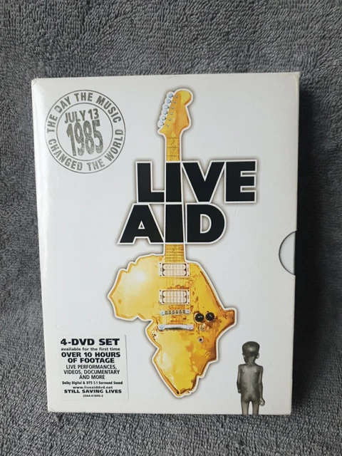 LIVE AID DVD 1985 (2004) 4 disc Set Bob Dylan David Bowie Region 2 EUR ...