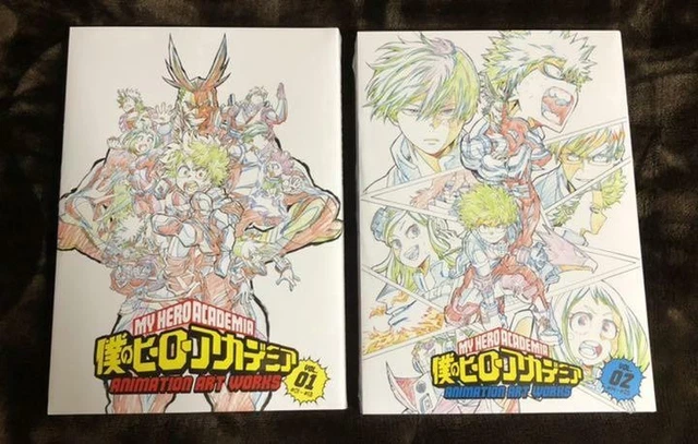 MY HERO ACADEMIA Animation Art Works book vol 1 & 2 set ep 1 to 25 boku ...