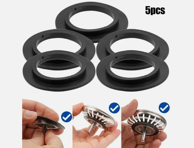 5× BASKET STRAINER Plug Waste WASHER ONLY Seal For Kitchen Sink Plug 78 ...