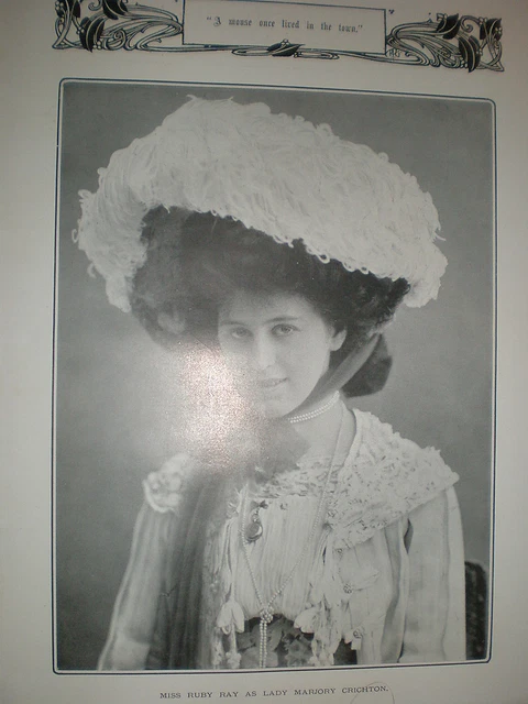 PRINTED PHOTO MUSICAL actor Three Little Maids Ruby Ray as Lady ...