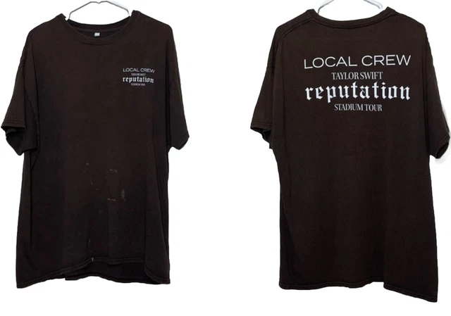 TAYLOR SWIFT REPUTATION Stadium Tour Crew XL Two Sided Shirt $75.00 ...